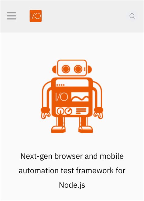 Test Output Webdriverio