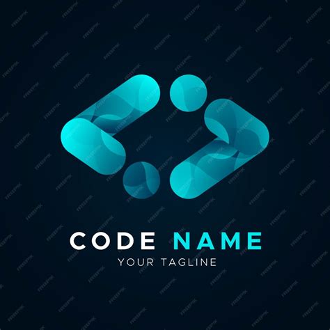 Free Vector Gradient Code Logo Template