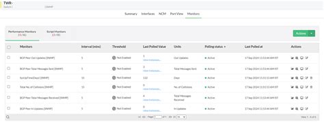 Bgp Monitoring In Opmanager Opmanager Help