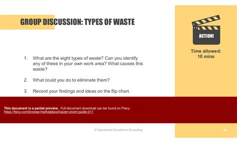 Kaizen Event Guide PowerPoint Slideshow View