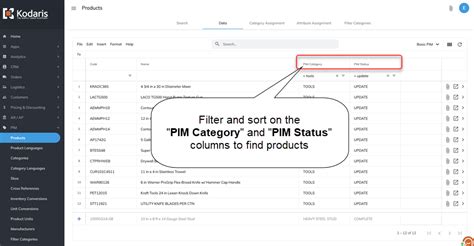 Kodaris Product Documentation Setting Up Product Data For Workflow