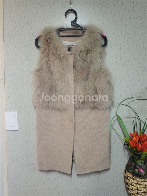 올리비아하슬러 여우털 롱베스트 여90 조끼베스트 중고나라