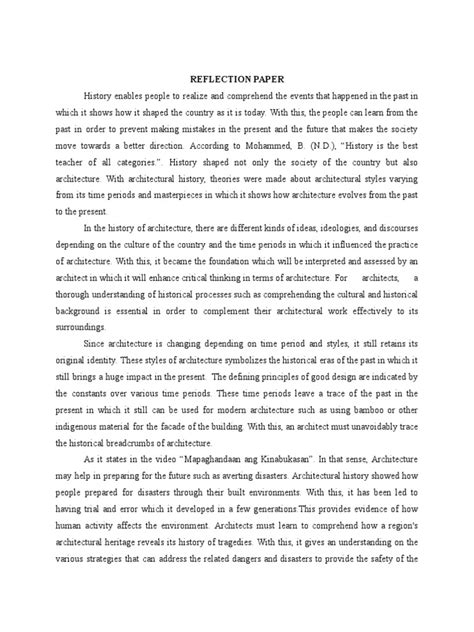 Relevance Of History In Architecture Pdf Critical Thinking Understanding