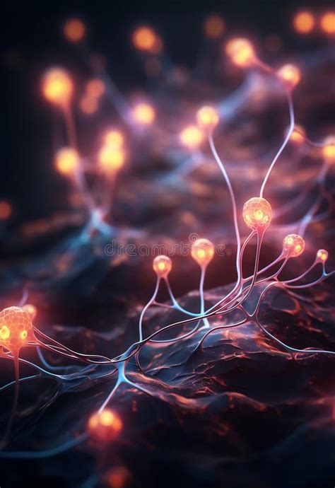 Colorful Neural Network Cells With Connecting Lines Stock Illustration Illustration Of Medical