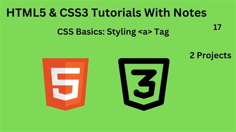 Css Basic Styling Anchor Tag Youtube