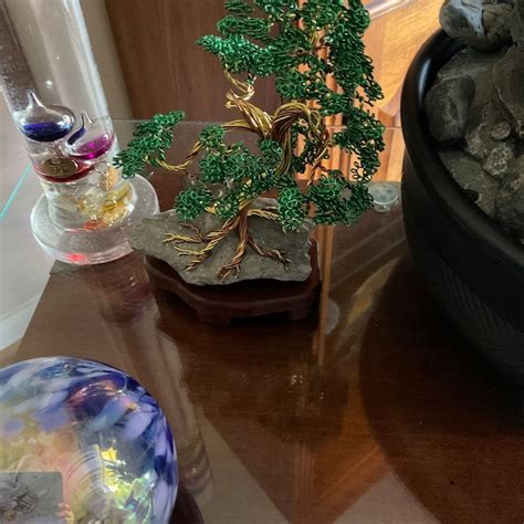 Amethyst Geode With Wire Bonsai Sculpture Etsy