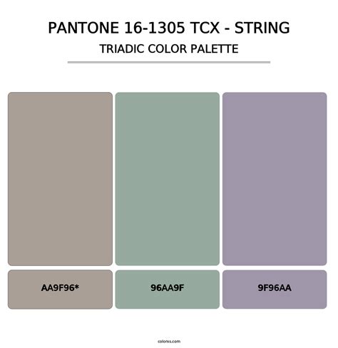 Pantone 16 1305 Tcx String Color Palettes