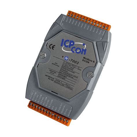 m 7003 g 8 ch ai and 4 ch relay module using dcon and modbus protocol oksa