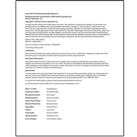 قیمت و خرید کتاب Developing Sql Databases Exam Ref 70 762 اثر Louis