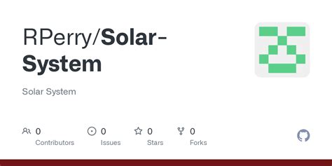 GitHub RPerry Solar System Solar System