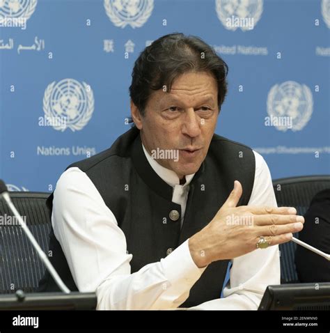 Prime Minister Of Pakistan Imran Khan Conducts Press Briefing During