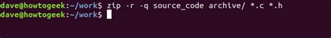 How To Zip Or Unzip Files From The Linux Terminal