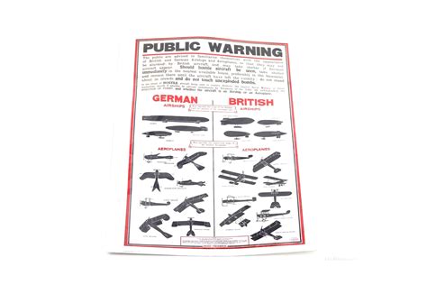 Ww1 Public Warning Print 64 D2