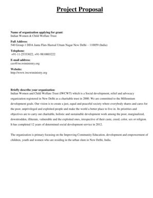 Fillable Online Project Funding Application Form Fax Email Print Pdffiller