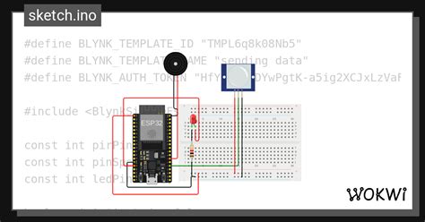 Motion Sensing Alarm Using Esp32 Blynk Wokwi Esp32 Stm32 Arduino