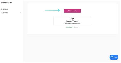 How To Add Multiple Websites To Your Memberspace Account Memberspace Help Docs
