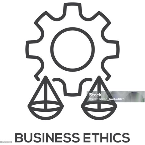 기업 윤리 아이콘 사업 개념 현대 기호 선형 픽토그램 윤곽선 기호 간단한 얇은 선 벡터 디자인 요소 템플릿 결정에 대한 스톡
