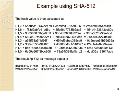 secure hash algorithm sha 512 pptx
