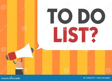 Word Writing Text To Do List Question Business Concept For Series Of Task To Be Done Organized