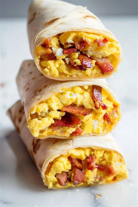 Bacon And Egg Breakfast Wrap Insanely Good