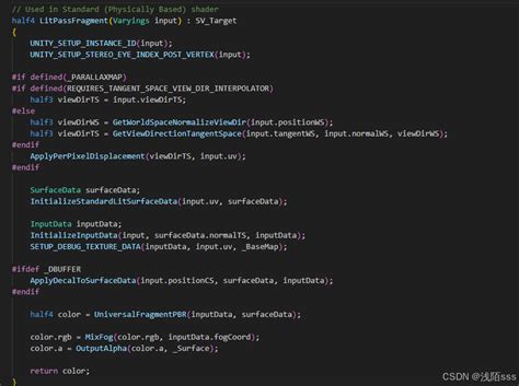 Unity Shadergraph中lit转换成urp的litshaderunity Urp Lit Csdn博客