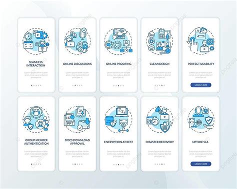 Mobile App Onboarding Screen Showcasing Various Features Of Remote