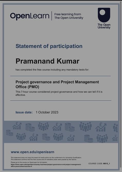 pramanand kumar on linkedin theopenuniversity projectmanagement