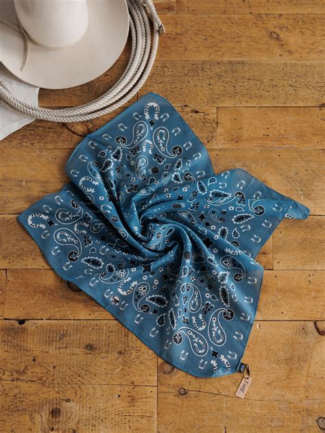 Lucky Paisley Neck Scarf Cool Blue Savannah Sevens Western Life And Style