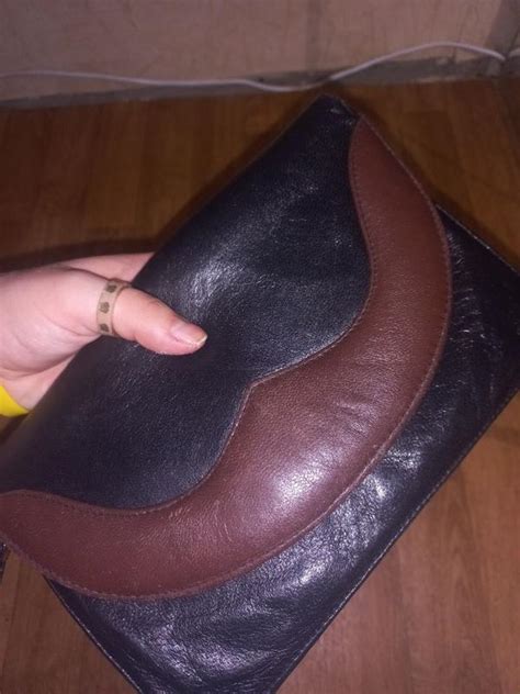 Винтажная кожаная сумка — цена 540 грн в каталоге Клатчи Купить аксессуары по доступной цене на