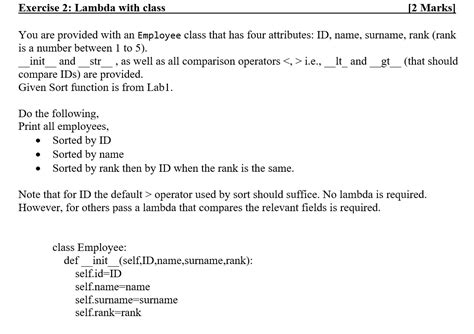 Solved Python Urgent Class Employee Def