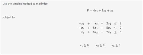 Solved Use The Simplex Method To Maximize Chegg