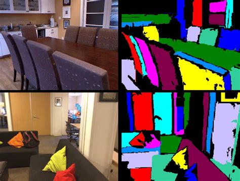 Superpixel Extraction Right Of Two Indoor Images Left Colors