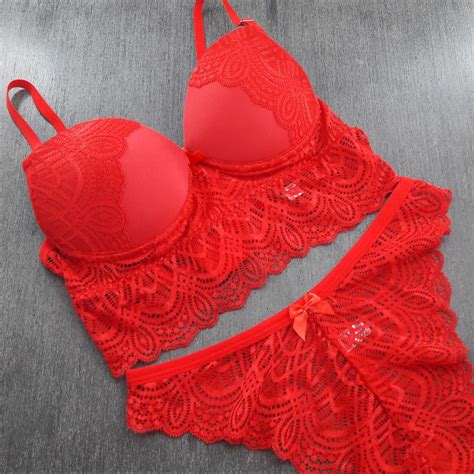 Conjunto Cropped Luxo Em Renda Lingerie BR Atacado Para