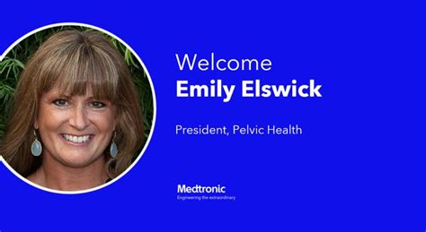 Emily Elswick Named President Of Medtronic Pelvic Health Business