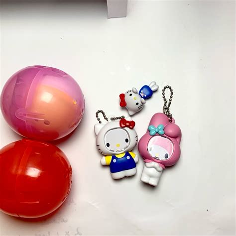 Jual Keychain Plushie Dan Jepit Hello Kitty Original Sanrio Bandai