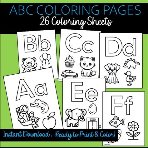 Alphabet Coloring Pages Preschool Coloring Pages Preschool Activity