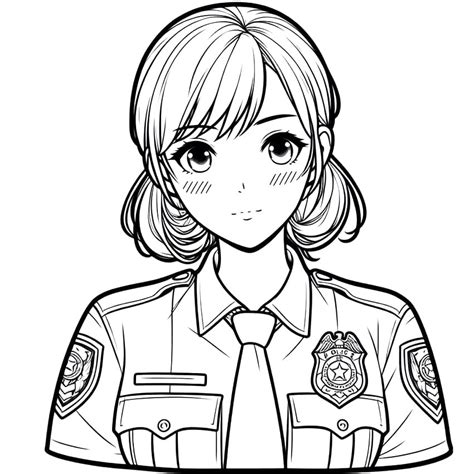 Girl Police Coloring Pages