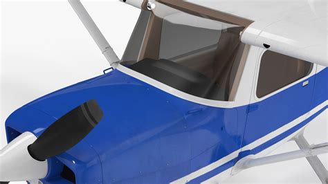 Single Engine Propeller Aircraft Cessna 150 Rigged For Cinema 4d Model