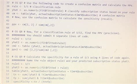37 Cg Q7 Use The Following Code To Create A