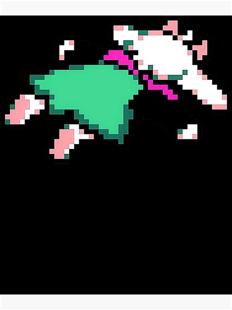 Deltarune Ralsei Splat Poster For Sale By Gaylaalling Redbubble