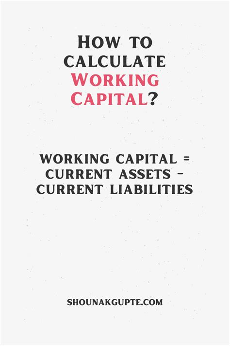 Free Working Capital Calculator Online
