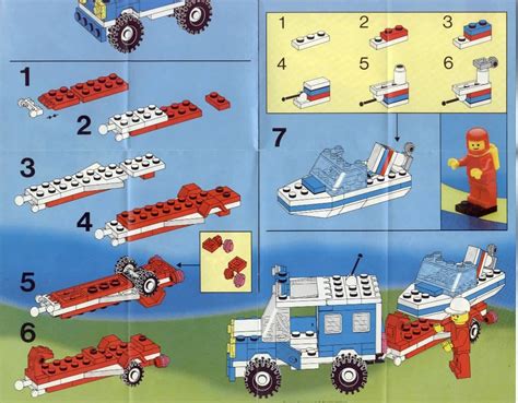 Lego Instructions For Set Rv With Speedboat Town Leisure