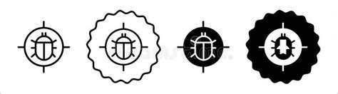 Debug Icon Symbol Set Collection Debug Simple Vector Sign Bundle Stock