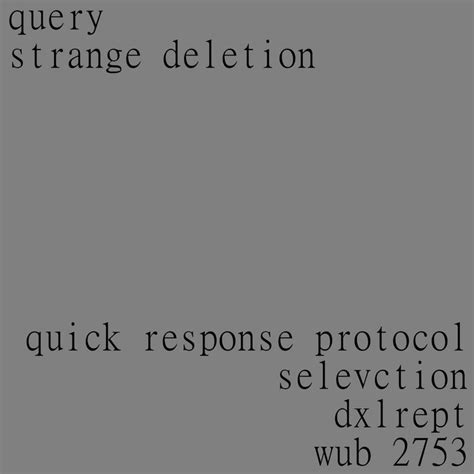 Quick Response Protocol Query
