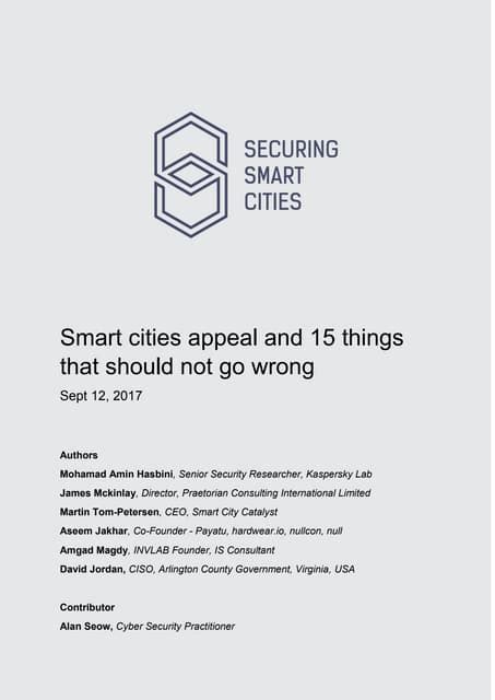 Securing Smart Cities Pdf