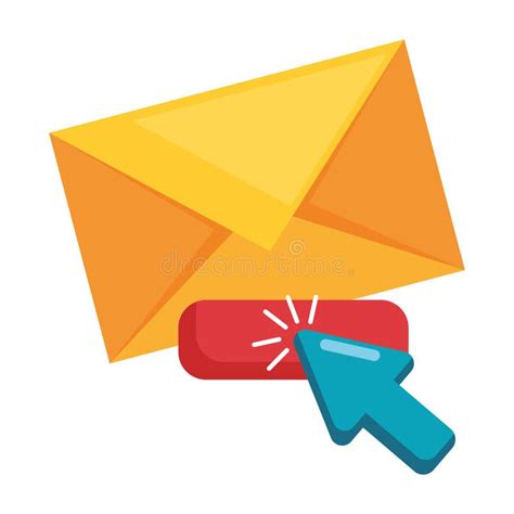 Envelope Email With Cursor Stock Vector Illustration Of Send 283992437