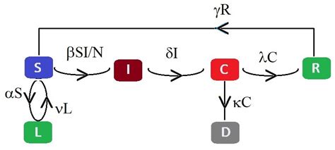 Schematic Diagram Of The Compartmental Epidemic Model Presented In Download Scientific Diagram