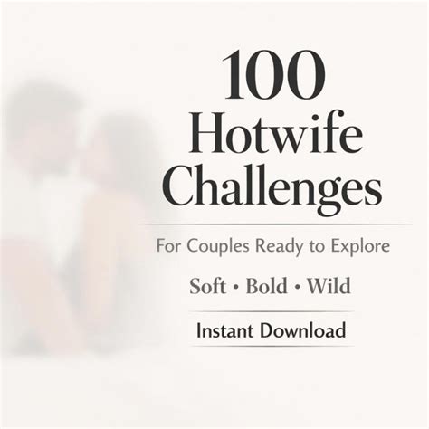 Hotwife Challenge Kit 100 Dares Yes No Maybe Checklist Swinger Game