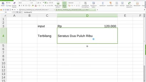 Rumus Terbilang Tanpa Macro Excelwpslibreoffice Youtube