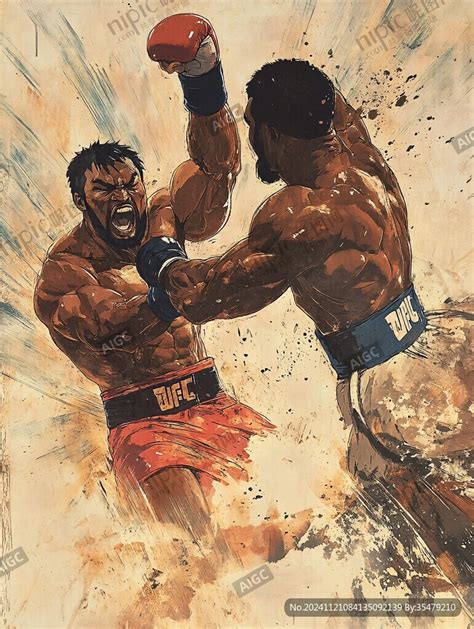 Ai创作图手绘拳击海报 拳击运动插画 手绘拳击运动插画 手绘拳击馆门头 搏击挂画 拳击挂画 散打大赛散打人物插画 Mma海报 拳王争霸 战斗墙画 拳馆背景图 散打壁画 散打海报 自由搏击挂画